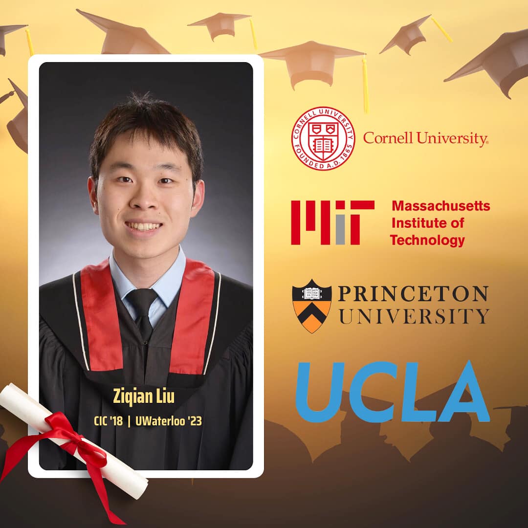 CIC Alumni Accepted to MIT, Princeton, Cornell, and UCLA – Columbia International College