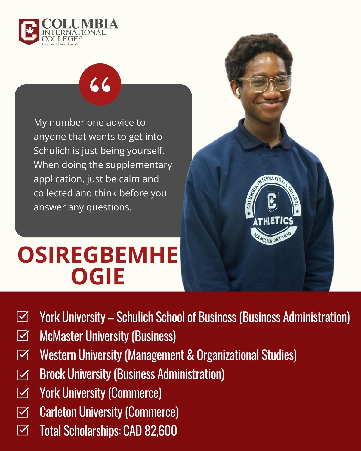 CIC Class of 2024 Excels with Six Offers from Schulich School of ...