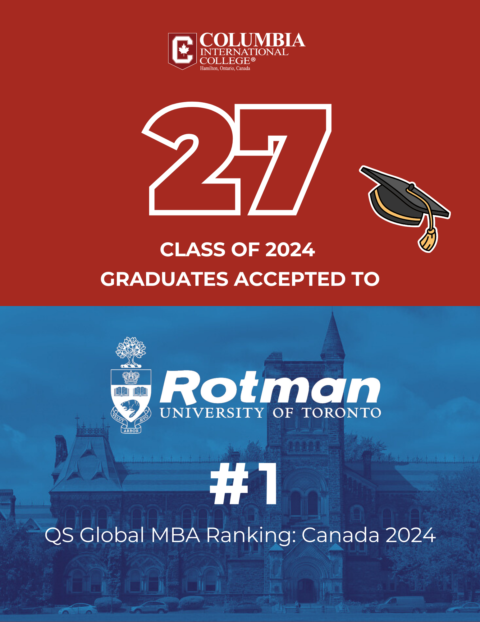 27 CIC Graduates Accepted to Rotman Commerce, Canada’s Top Business ...